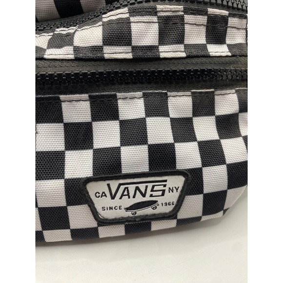 Vans | Bags | Vans Checkerboard Fanny Pack Waist Bag Black White ...